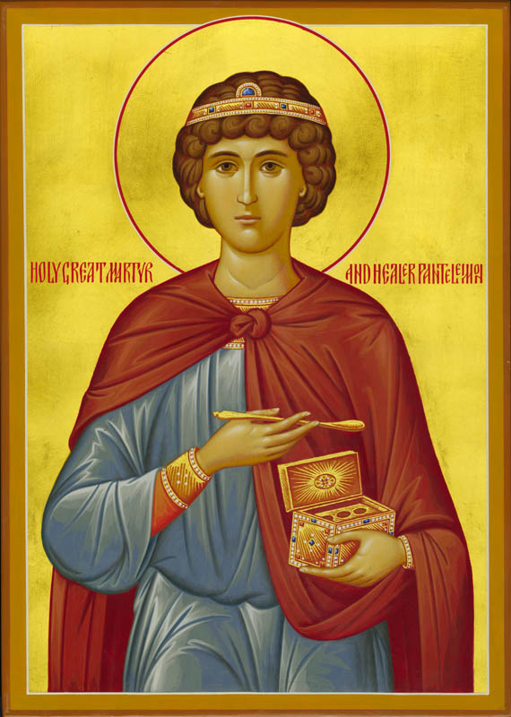 St Panteleimon, the Great Martyr and Healer – Damascene Gallery