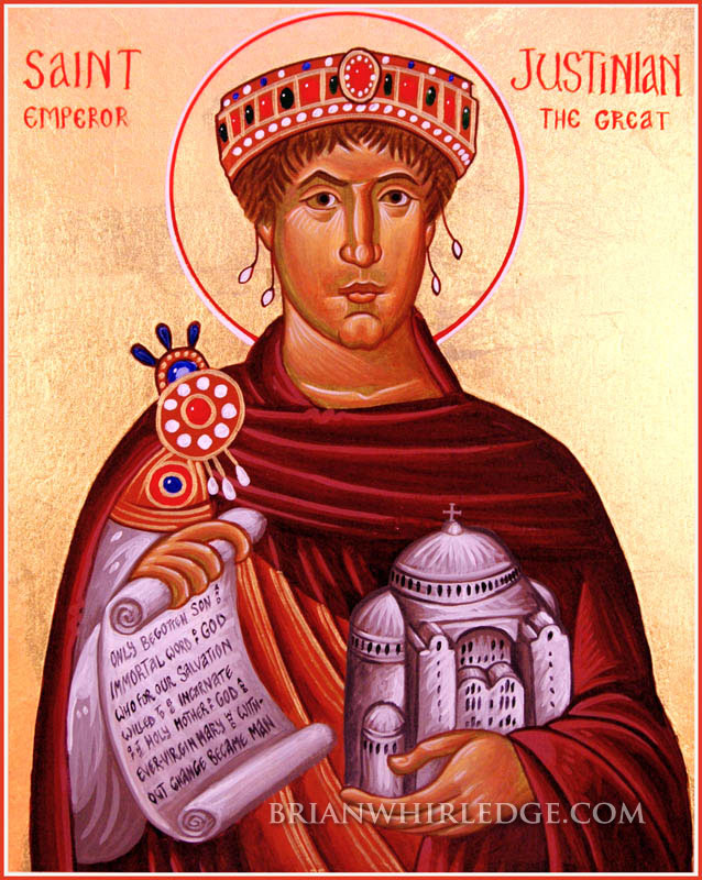 St Justinian the Emperor – Damascene Gallery